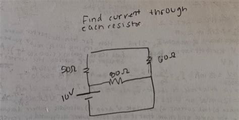 Solved Find Current Through Each Resistor