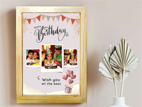 Personalized Happy Birthday Collage Photo Frame Incredible Ts