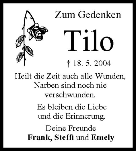 Tilo Traueranzeige Franken De