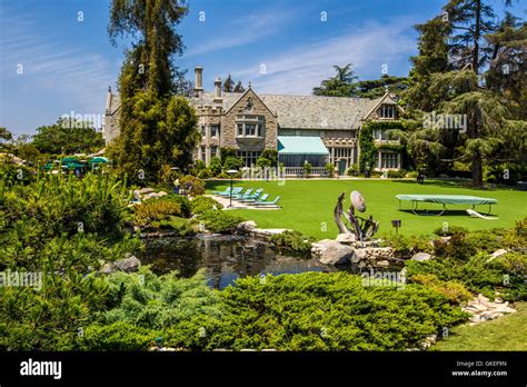 The Playboy Mansion Is The Home Of Playboy Magazine Founder Hugh Hefner