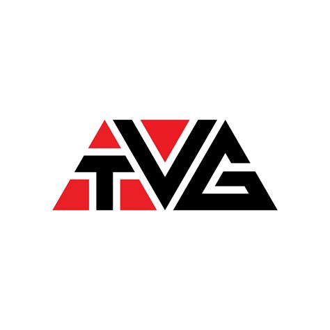 Tvg Triangle Letter Logo Design With Triangle Shape Tvg Triangle Logo