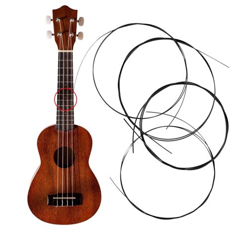 Garosa Ukulele String Instrument Replacement 4pcs Musical Instrument Replacement Accessories
