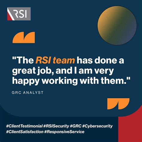Rsi Security On Linkedin Clienttestimonial Rsisecurity Grc Cybersecurity Clientsatisfaction…