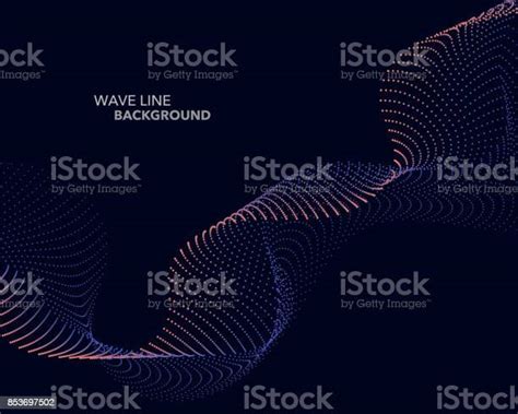 우아한 추상적인 벡터 웹 그라데이션 도트 웨이브 라인 미래 스타일 배경 템플릿 0명에 대한 스톡 벡터 아트 및 기타 이미지 0명 곡선 그라데이션 Istock