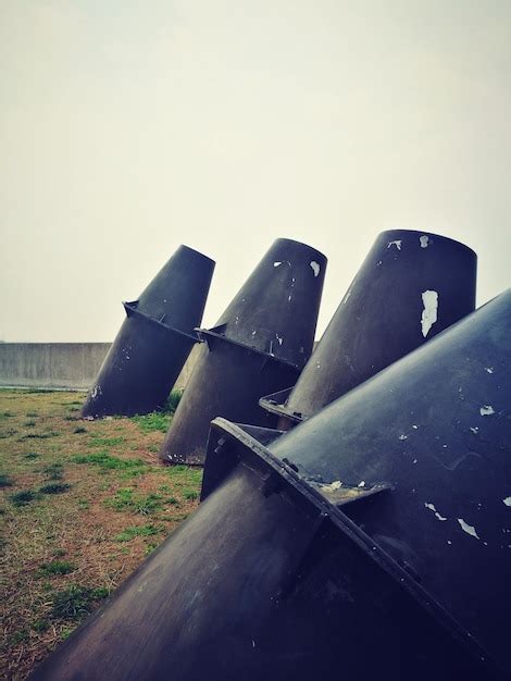 Premium Photo Close Up Of Grass Against Clear Sky