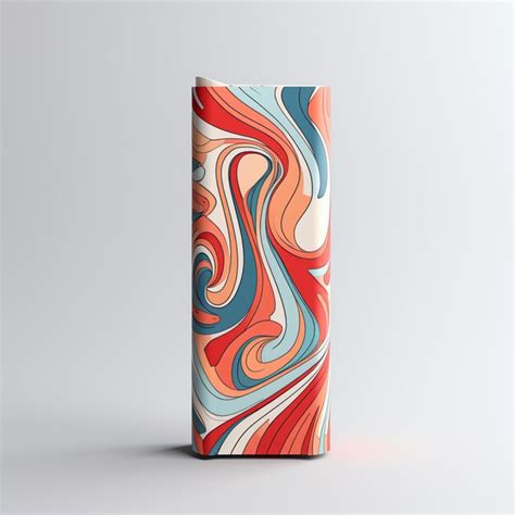 Premium Photo A Rectangular Object With A Colorful Design