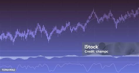 업 트렌드 라인과 블루 컬러 배경 주식 시장의 촛대 차트와 와이드 스크린 추상 금융 그래프 가격에 대한 스톡 벡터 아트 및 기타