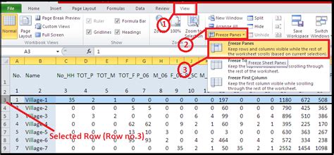 Freeze Column And Row Heading In Excel Excel Help