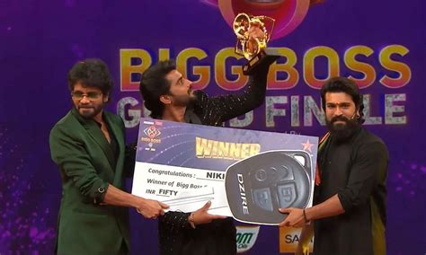 Bb Telugu 8 Winner Nikhil Receives This Much Prize Money From Charan Bb Telugu 8 Winner Nikhil