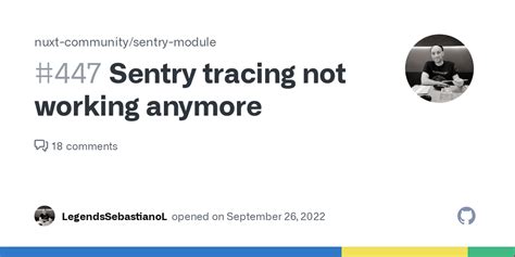 Sentry Tracing Not Working Anymore Issue 447 Nuxt Community Sentry