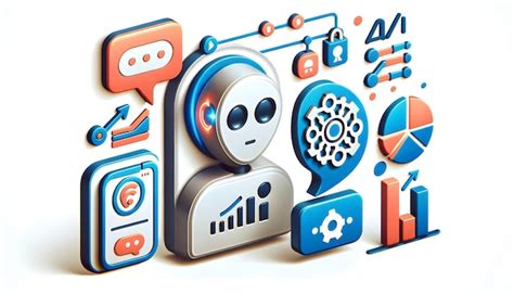 3d Ai Chatbot And Customer Engagement Icons Ai Enhancing Customer