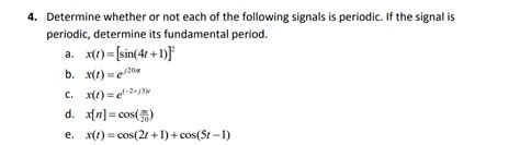Solved Determine Whether Or Not Each Of The Following Chegg