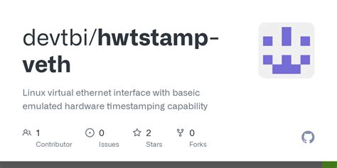 Github Devtbihwtstamp Veth Linux Virtual Ethernet Interface With