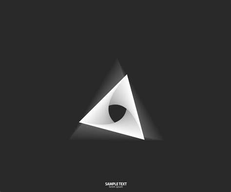 Triangle Line Vector Geometric Shape Logo Sign 3020924 Vector Art At