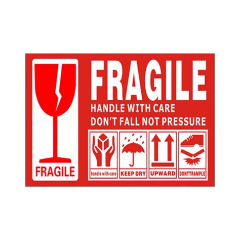 Pc Fragile Sticker Handle With Care Sticker Shopee Singapore