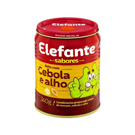 Extrato De Tomate Cebola E Alho Elefante 340g Carrefour