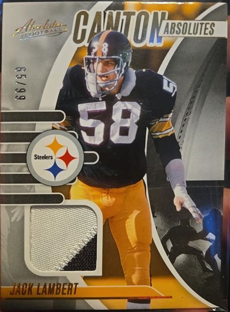 Jack Lambert Ca Jl Prices 2025 Panini Absolute Canton Absolutes