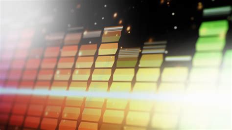 사운드 이퀄라이저 음악의 웨이브 패턴은 모니터 화면에 요소를 소리 디지털 이퀄라이저 현대 노래는 어두운 배경을 이퀄라이저 음악 사운드 트랙의 다채로운 파형 음악 이퀄라이저가