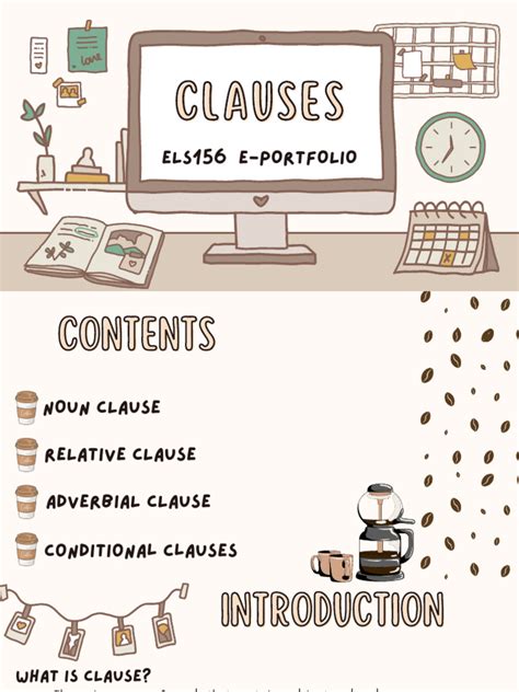 Grammar Types Of Clauses Notes Pdf Clause Adverb