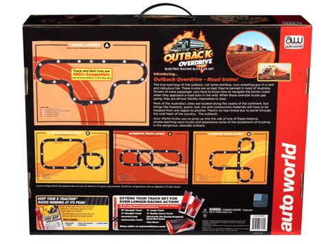 Outback Overdrive 14 Slot Race Set Srs352 Auto World