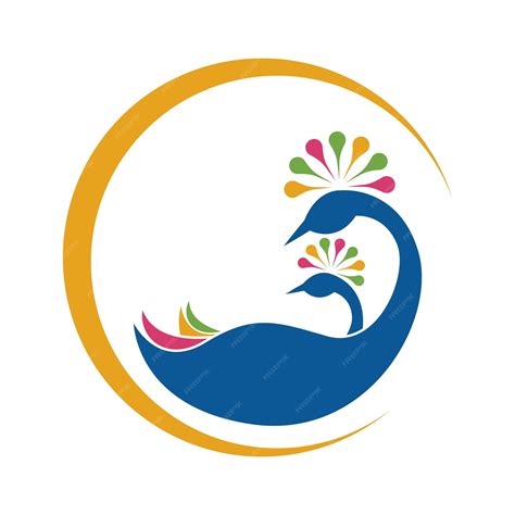 Premium Vector Peacock Icon Logo Illustration Design