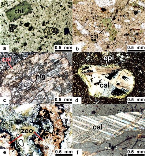 A Alteration Of Pyroxene To Chlorite Ppl Light B Alteration Of Download Scientific Diagram