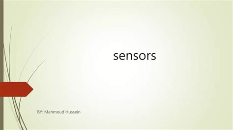 Sensors PPTX