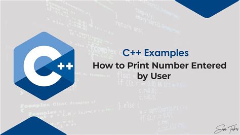 How To Print Number Entered By User C Examples Youtube
