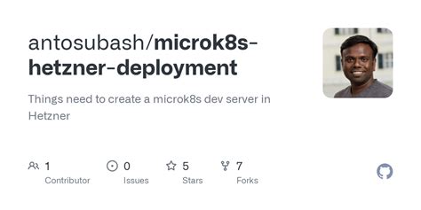 Github Antosubashmicrok8s Hetzner Deployment Things Need To Create A Microk8s Dev Server In