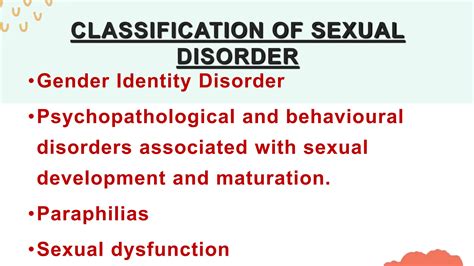 Sexual Disorder Mental Health Nursing Pptx