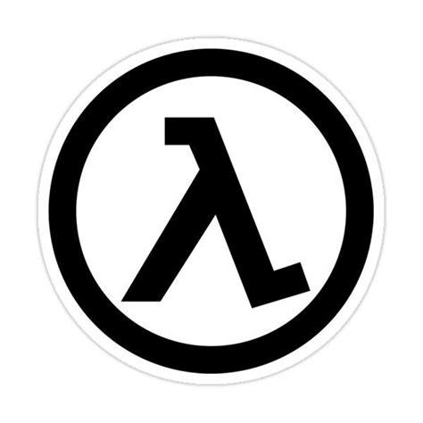 Half Life Lambda Sticker For Sale By Wherethebeansat Life Logo Half Life Stickers