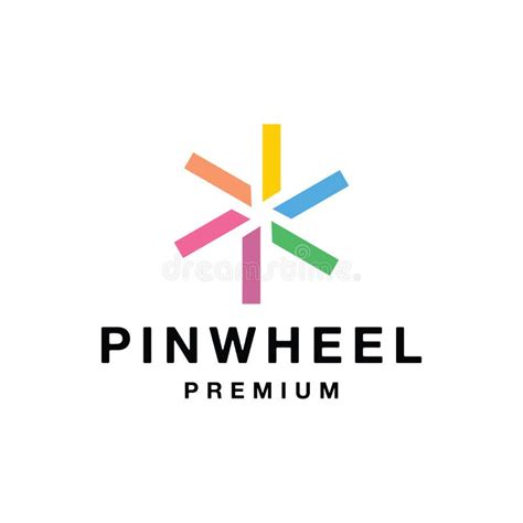 Premium Pinwheel Logo Vector Modern Colorful Symbol And Icon Creative