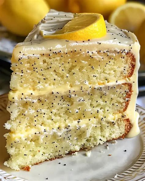 Best Lemon Poppy Seed Chiffon Cake Recipe