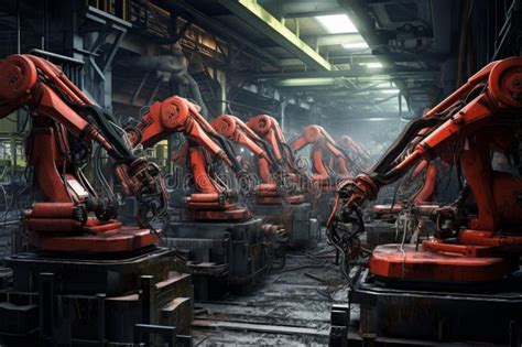 High Tech Robotics Arm Factory Generate Ai Stock Illustration Illustration Of Autonomous