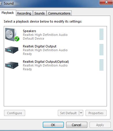 Realtek Onboard Sound No Sound Windows 7 Forums