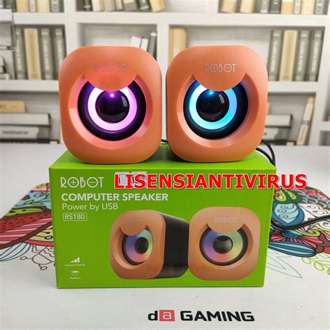 Jual Speaker Robot Rs180 Speaker Multimedia Usb Speaker Rgb 4w Kuning 3