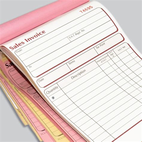Custom Printed Invoice Books Invoice