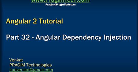 Sql Server Net And C Video Tutorial Angular Dependency Injection