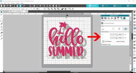 Drop Shadow Feature In Silhouette V41 Design Bundles Drop Shadow