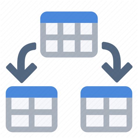 Split Table Tables Two Icon Download On Iconfinder