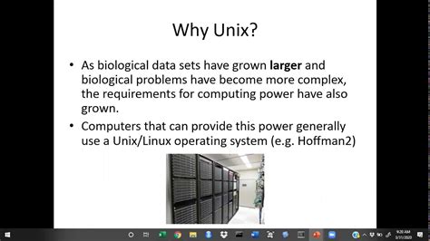 Intro To Unix Command Line Day 1 Youtube