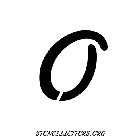 Display Script Cursive Free Printable Letter Stencils With Outline