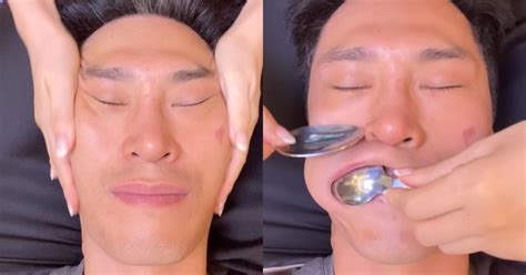 김재우 아내 얼굴 마사지 극찬 부어서 주름 펴진 것