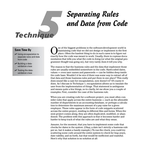 C Timesaving Techniques Save Time By Using Encapsulation To