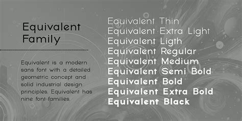Equivalent Font