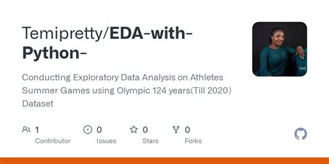 GitHub Temipretty EDA With Python Conducting Exploratory Data Analysis On Athletes Summer