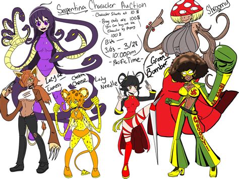 Elastic Character Auctions Starting Now By Impeluniversalhero On Deviantart