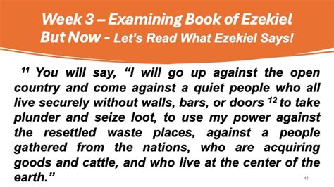 Examining Book Of Ezekiel 3