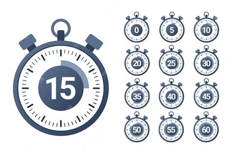 Premium Vector Stopwatch Icons Timer Icons Set Speed Measurements
