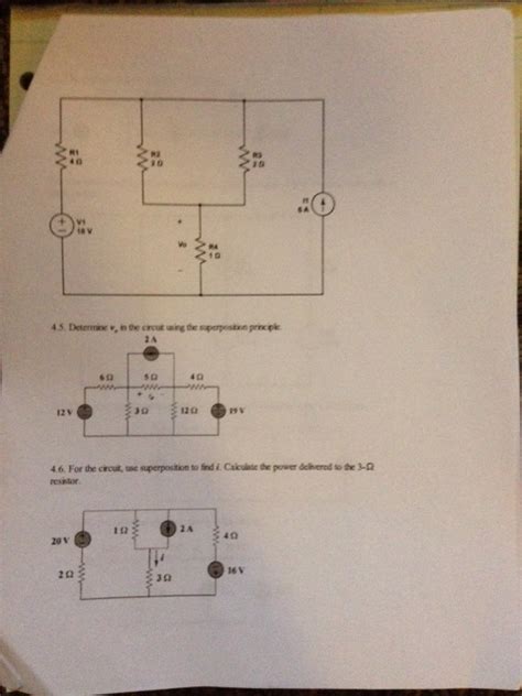 Solved Use Superposition To Find Vo In The Circuit Chegg
